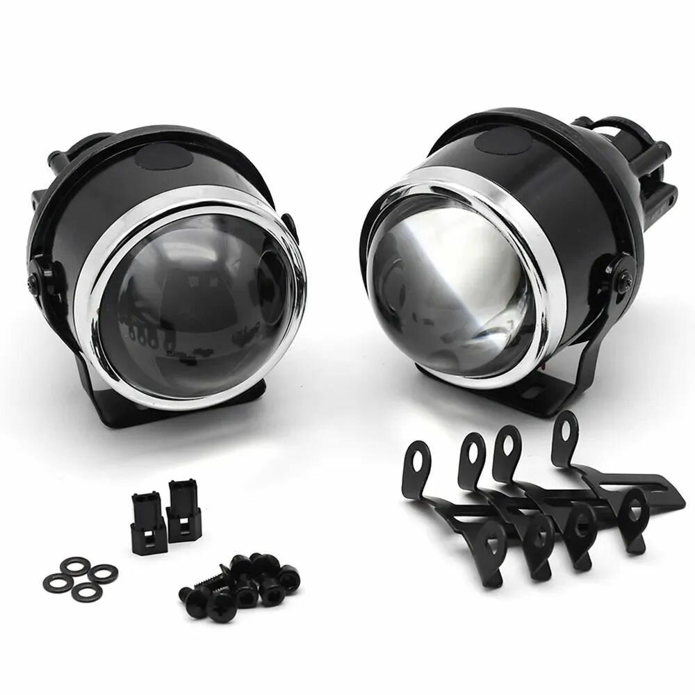 Линзы в противотуманные фары Ford Focus II 2004-2011 (3 дюйма, ближний/дальний в ПТФ H11)