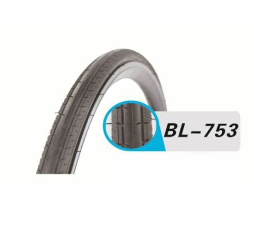 Покрышка TRIX 700 х 25С (25-622) TX-753, слик, 30 TPI, черная