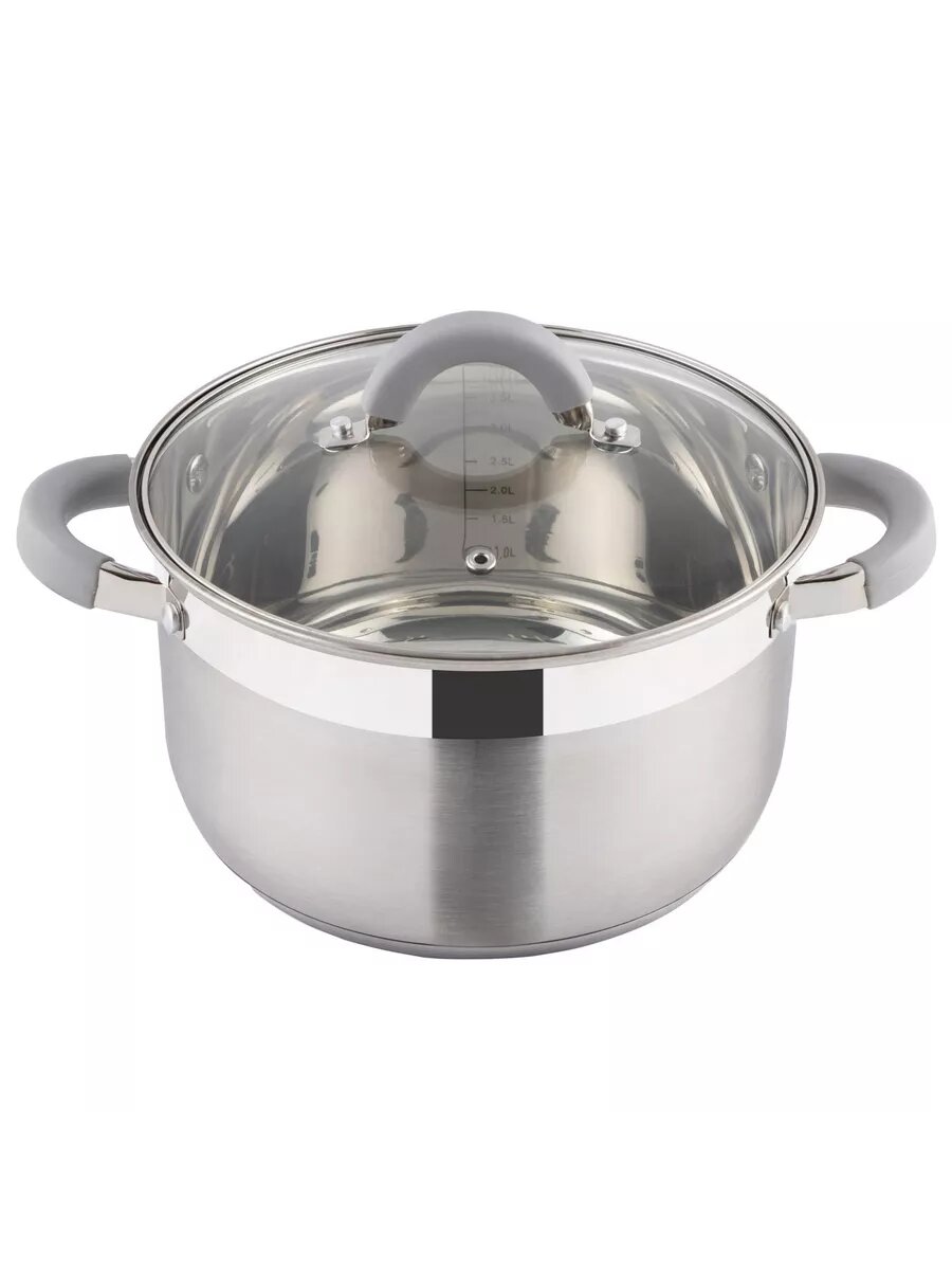 Кастрюля с крышкой из жаропрочного стекла Felicita, 3,9л