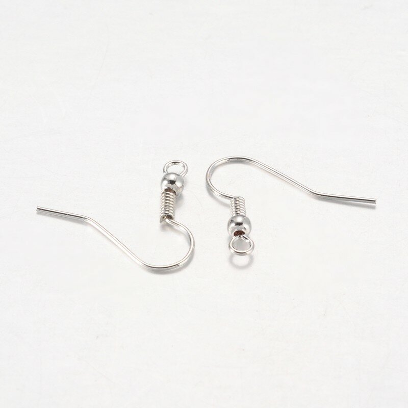 Швензы открытые, 18мм, с шариком и пружинкой, базовый материал - железо, стального цвета, 10 грамм