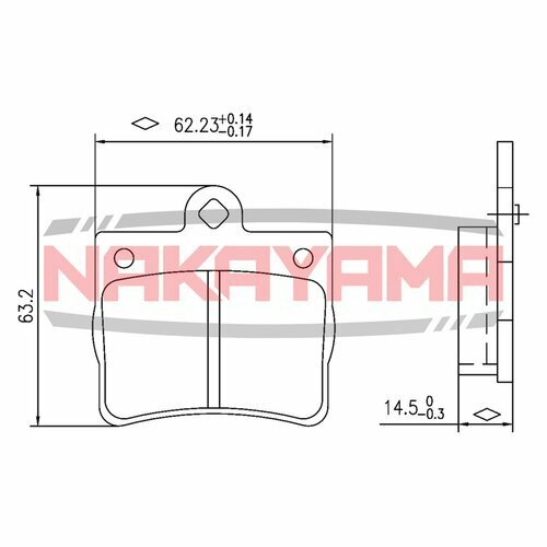 Колодки тормозные дисковые Nakayama HP8338NY