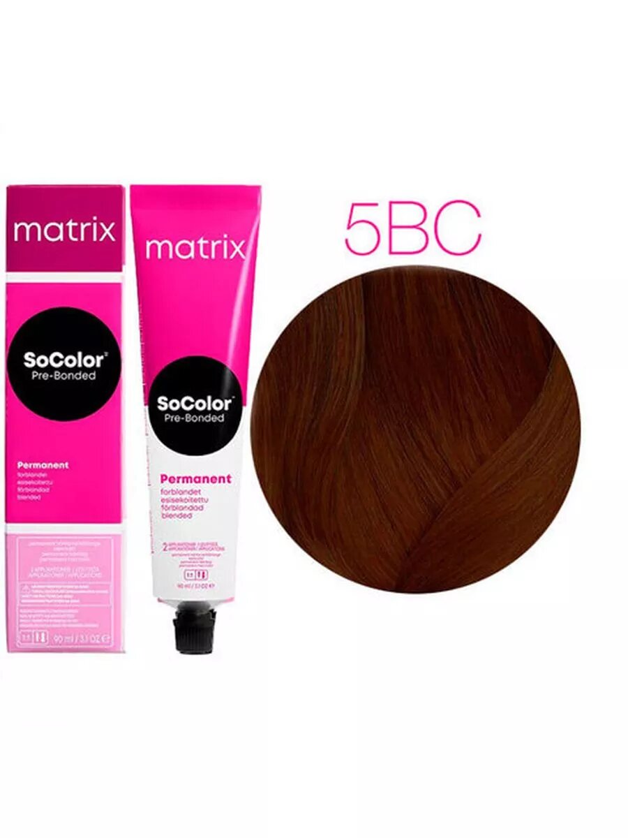 Matrix SoColor 5BC Стойкая краска для волос 90 мл