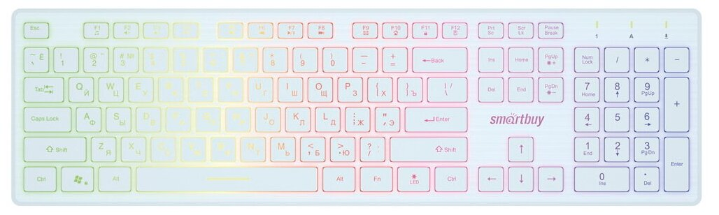 Клавиатура проводная Smartbuy ONE 305 SBK-305U-W, белый