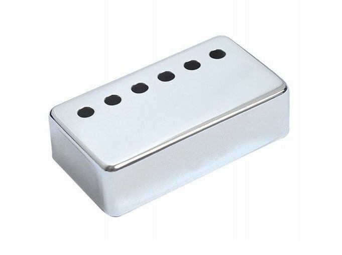 Крышка звукоснимателя для хамбакера 6 отверстий хром