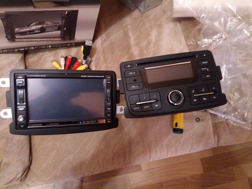 Магнитола штатная LADA XRay CD-MP3 2DIN (ориг.)