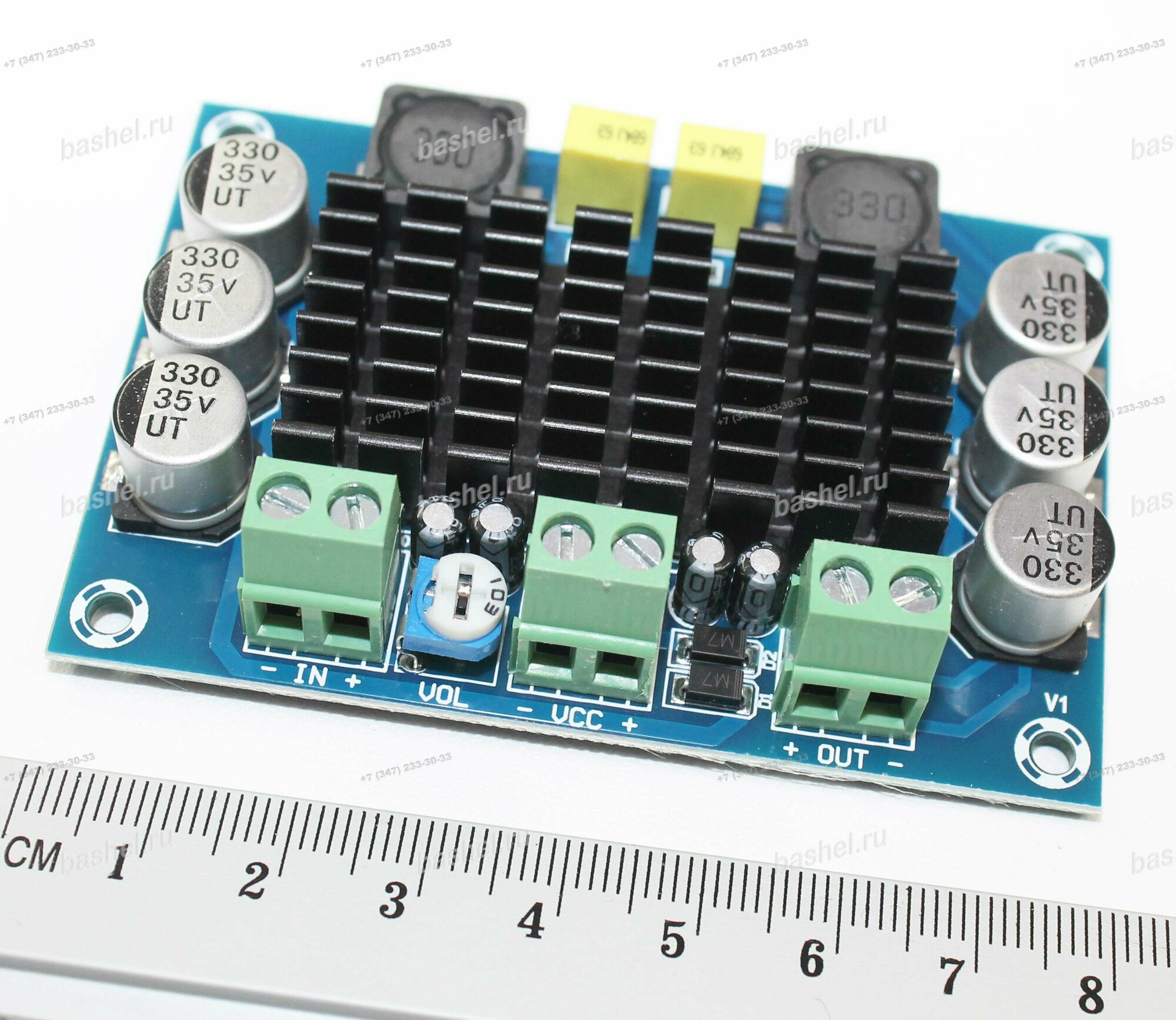 Моно усилитель D класса на TPA3116D2, 1x100 Вт, 12-26V, SNR: 100dB