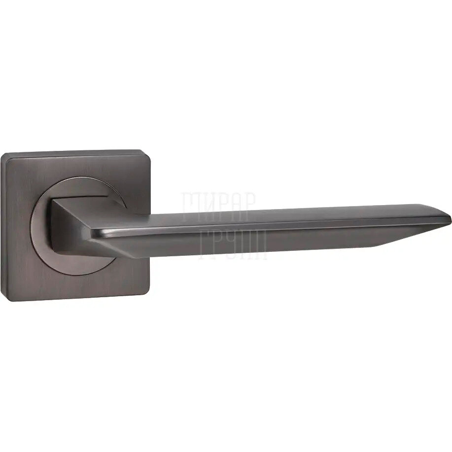 Дверная ручка Ajax (Аякс) на квадратной розетке "ULTRA" JK графит