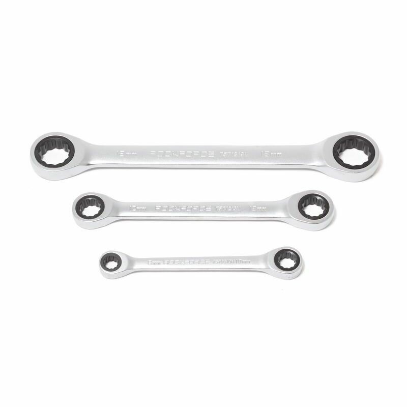 Ключ накидной трещоточный 12х13мм ROCKFORCE