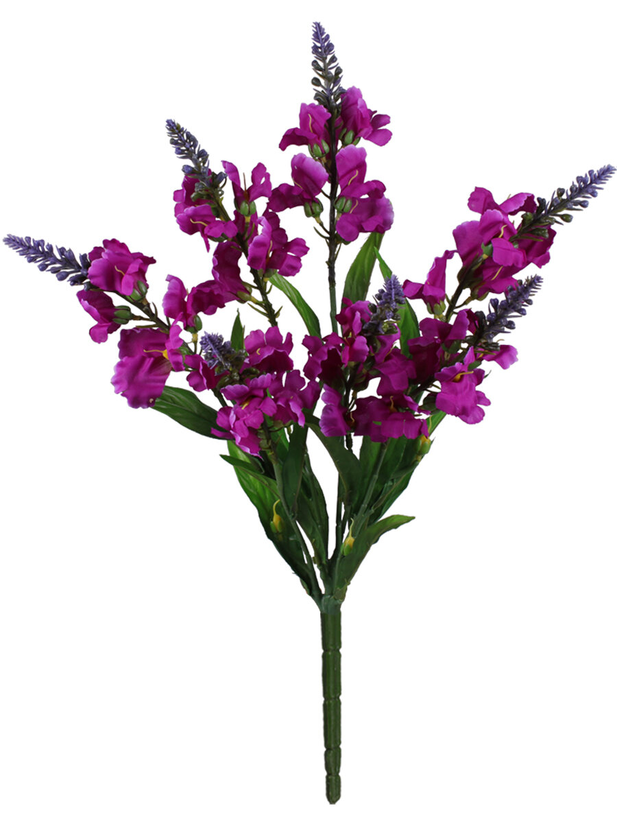 Искусственные цветы Holodilova Люпин, 60см, сиреневые/зеленые
