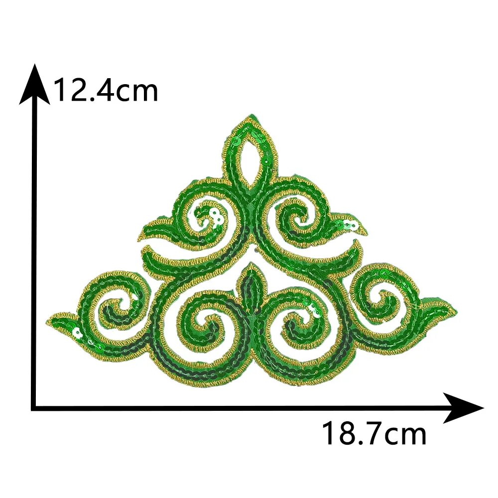 Термоклей для глажки пайетками The Young Siblings Изумрудный, styleC7991