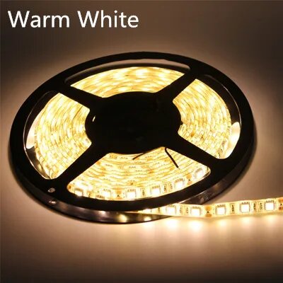 ASMTLED Светодиодная лента 5050 теплый Желтый, Warm White, 2m Non waterproof