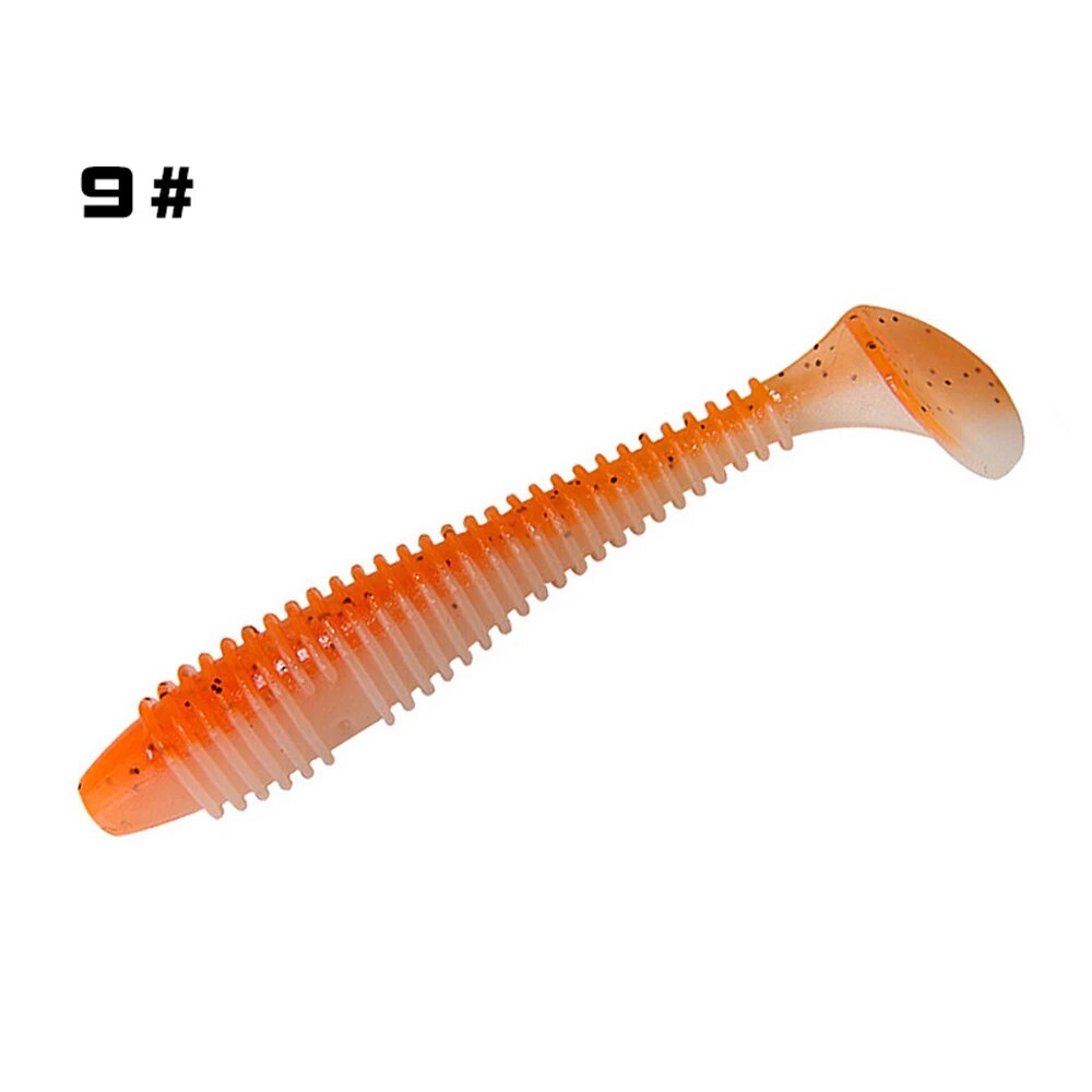 ORJD T Tail Силиконовые приманки для карпа 30 шт Оранжевый, 10pcs 0.8g 4.5cm, 9