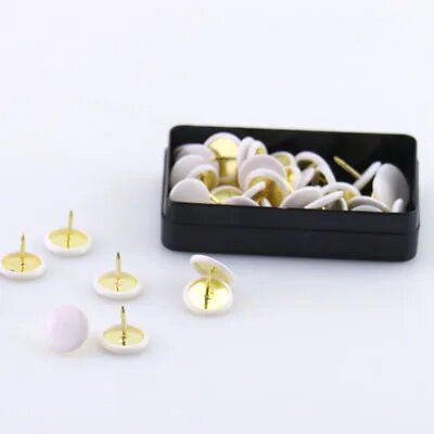 Пластиковые чертежные кнопки TUTU 50 шт. Белый