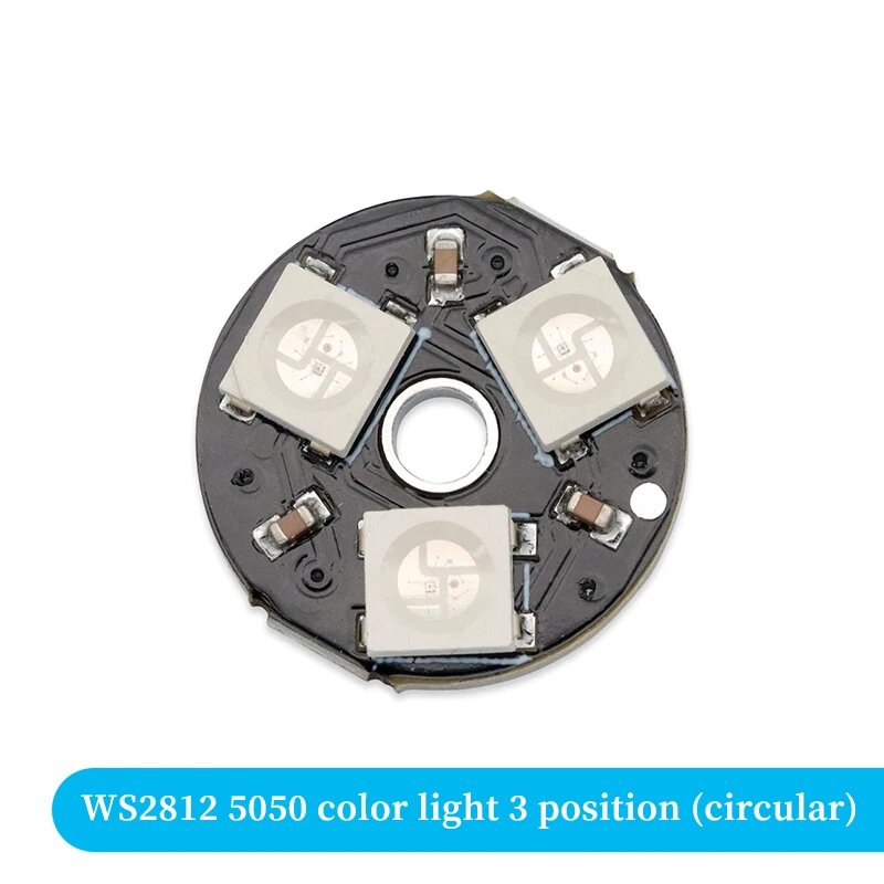 RGB светодиодная кольцевая лампа WS2812 Diy Kit 1pcs, Rotundity 3Bits