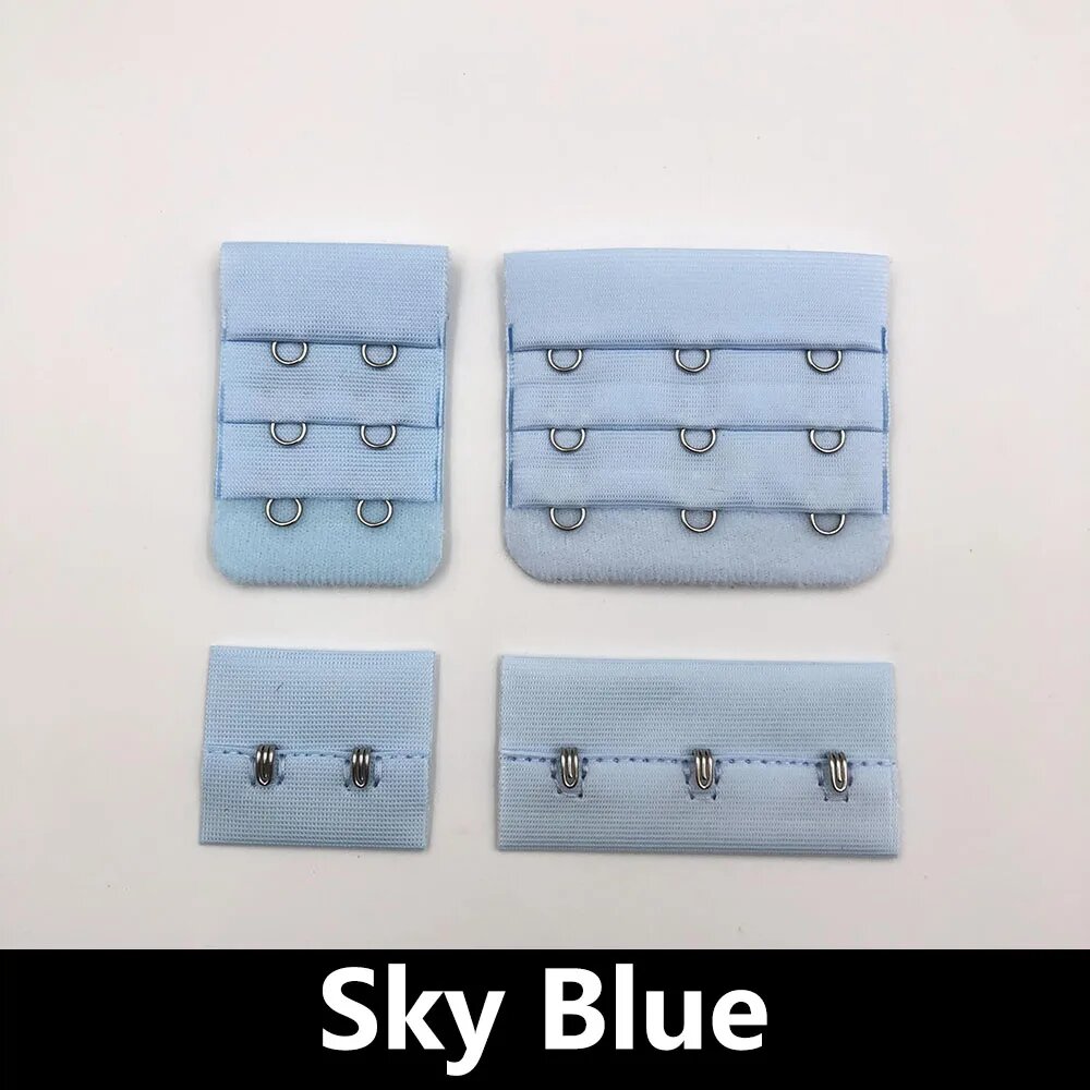 Пряжки для бюстгальтера, 3 ряда, 3 крючка, Sky Blue