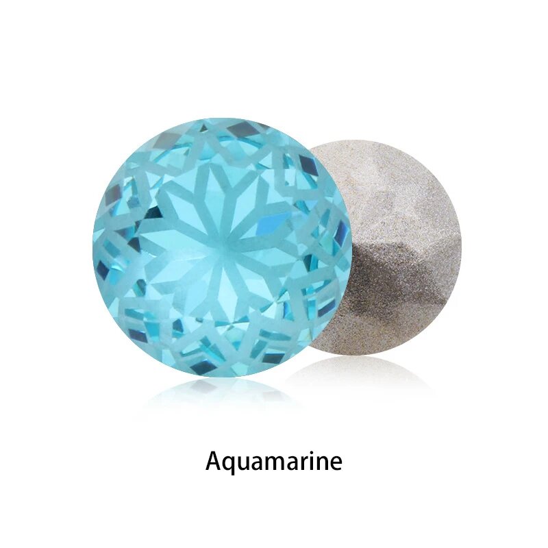 Кристаллы Aquamarine Бирюзовый 10mm для бижутерии
