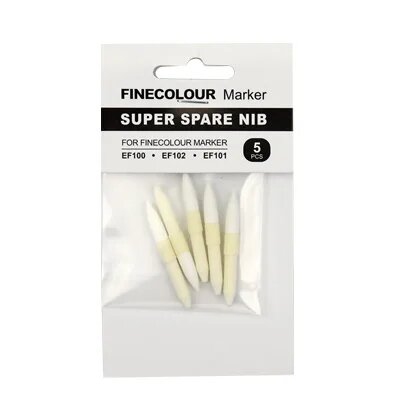 Finecolour Головки для маркеров EF100/EF101/EF102 набор из 12 шт Round-Nib-EF102