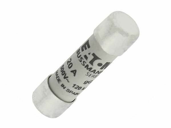 Предохранитель BUSSMANN C10G20 с характеристикой gG, 20А, 500В AC, 10x38 мм