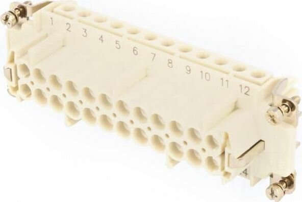 Разъем MOLEX 0936010297 HDC контактная вставка "мама" S-E PIN 24 24+PE 16А 1 шт