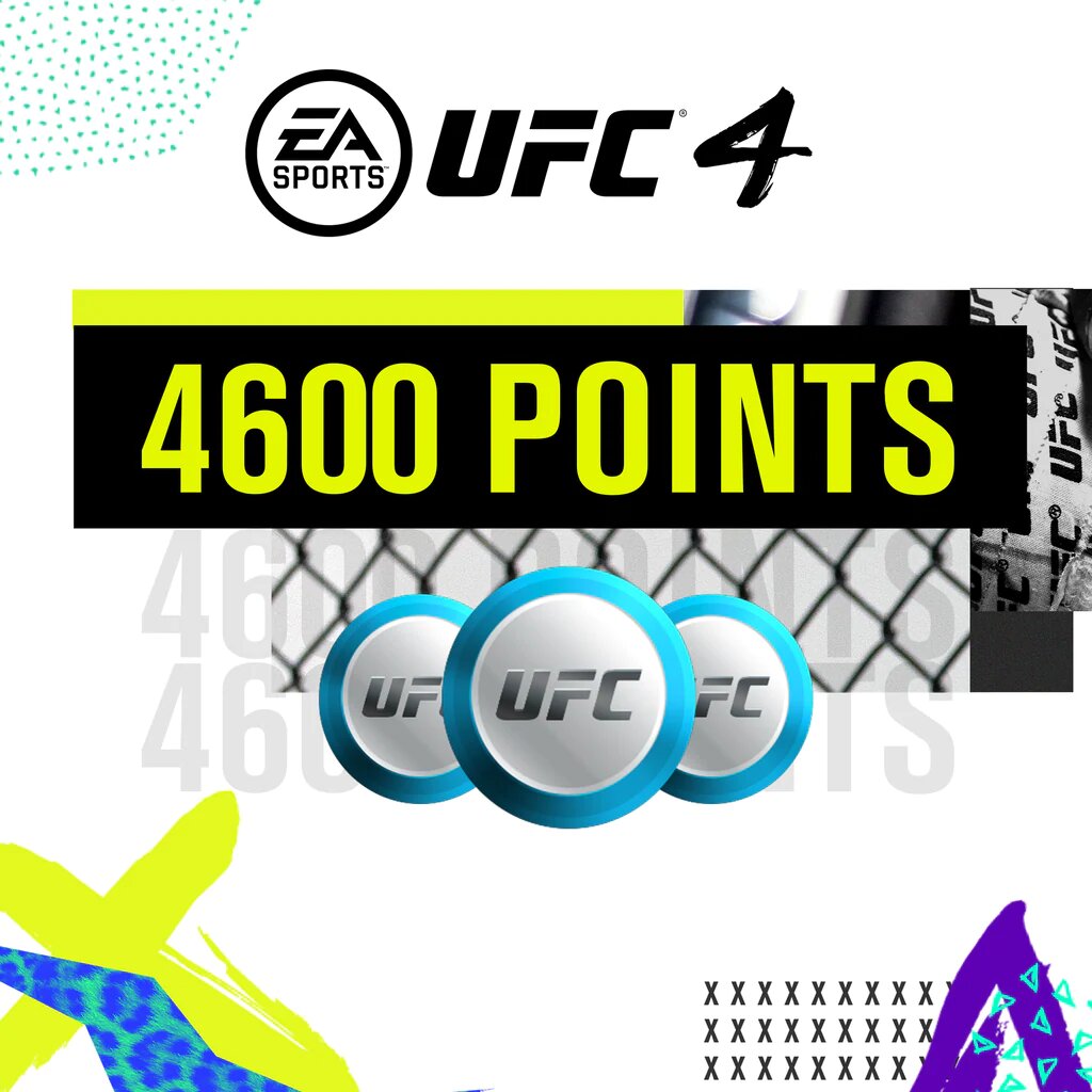 Дополнение UFC 4 - 4600 UFC POINTS, цифровое издание PlayStation 4, регион Индия / код пополнения баланса