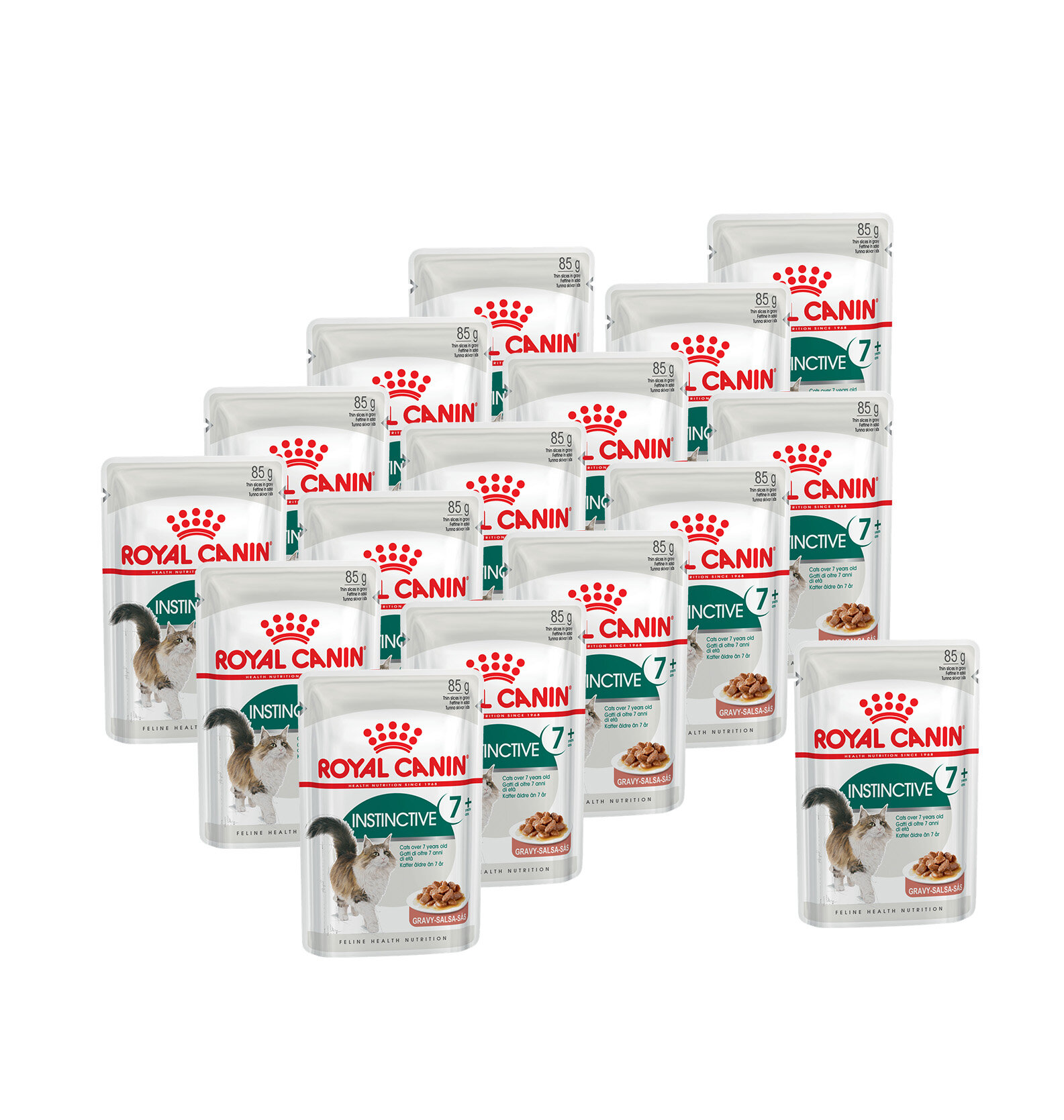 Royal Canin Влажный корм Инстинктив 7+ для кошек старше 7 лет кусочки в соусе, 0.085 кг х 16 шт.
