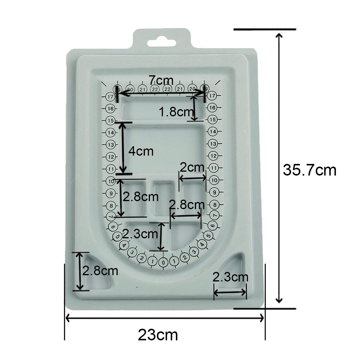 Инструмент для бижутерии Beadia пластиковый серый No.4 23x15.7cm