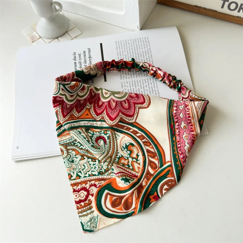 Женский ретро шарф RuoShui Retro Green