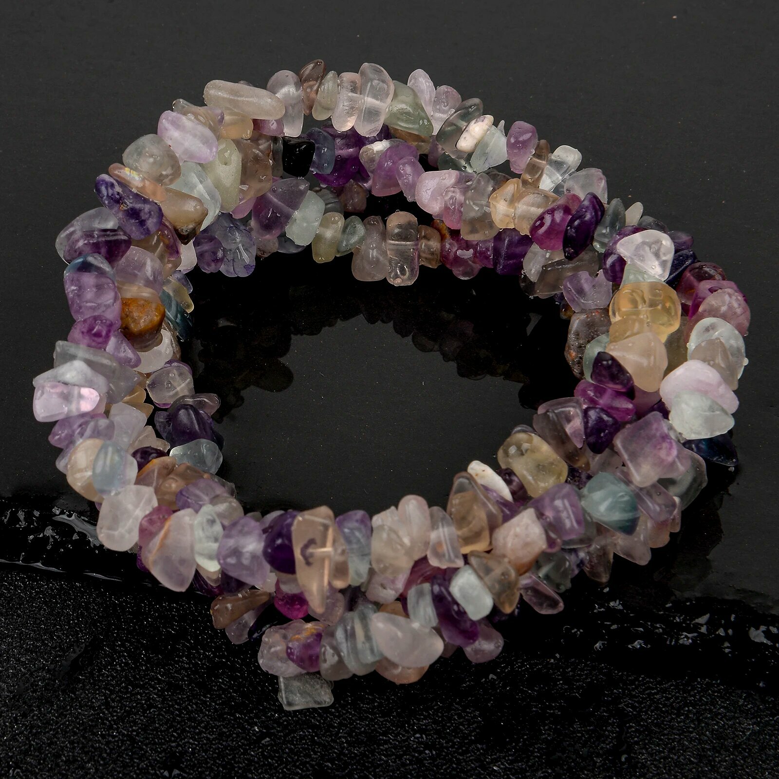 Бусины Morganite, бирюза, камень, 5-8 мм, 15 дюймов 5-8mm about 110 pcs, purple Fluorite