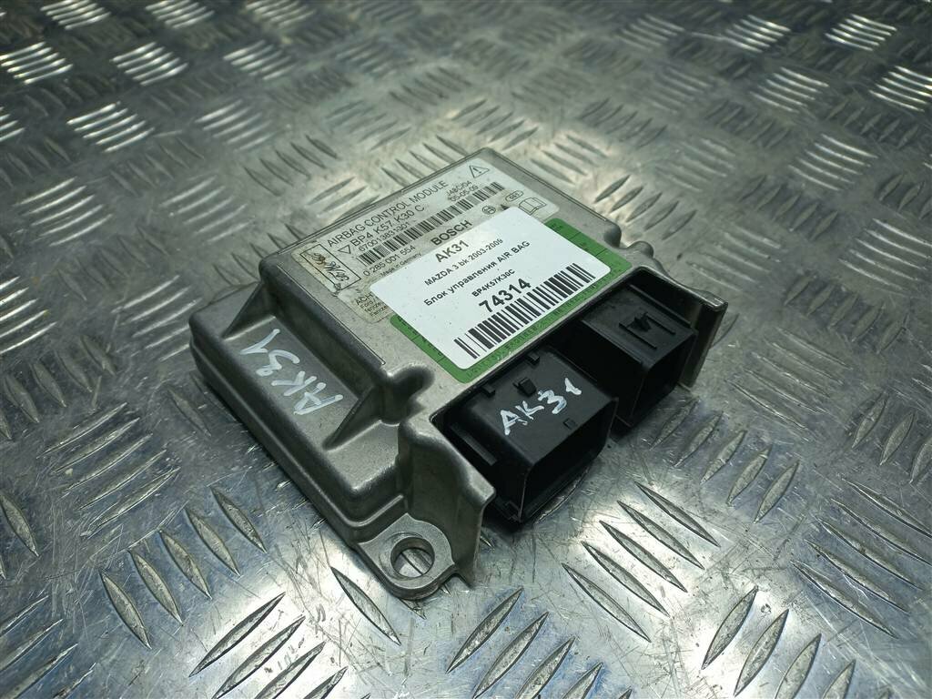 Блок управления SRS (AIR BAG) Б/У для MAZDA 3 BK рестайлинг (2006—2009) BP4K57K30C