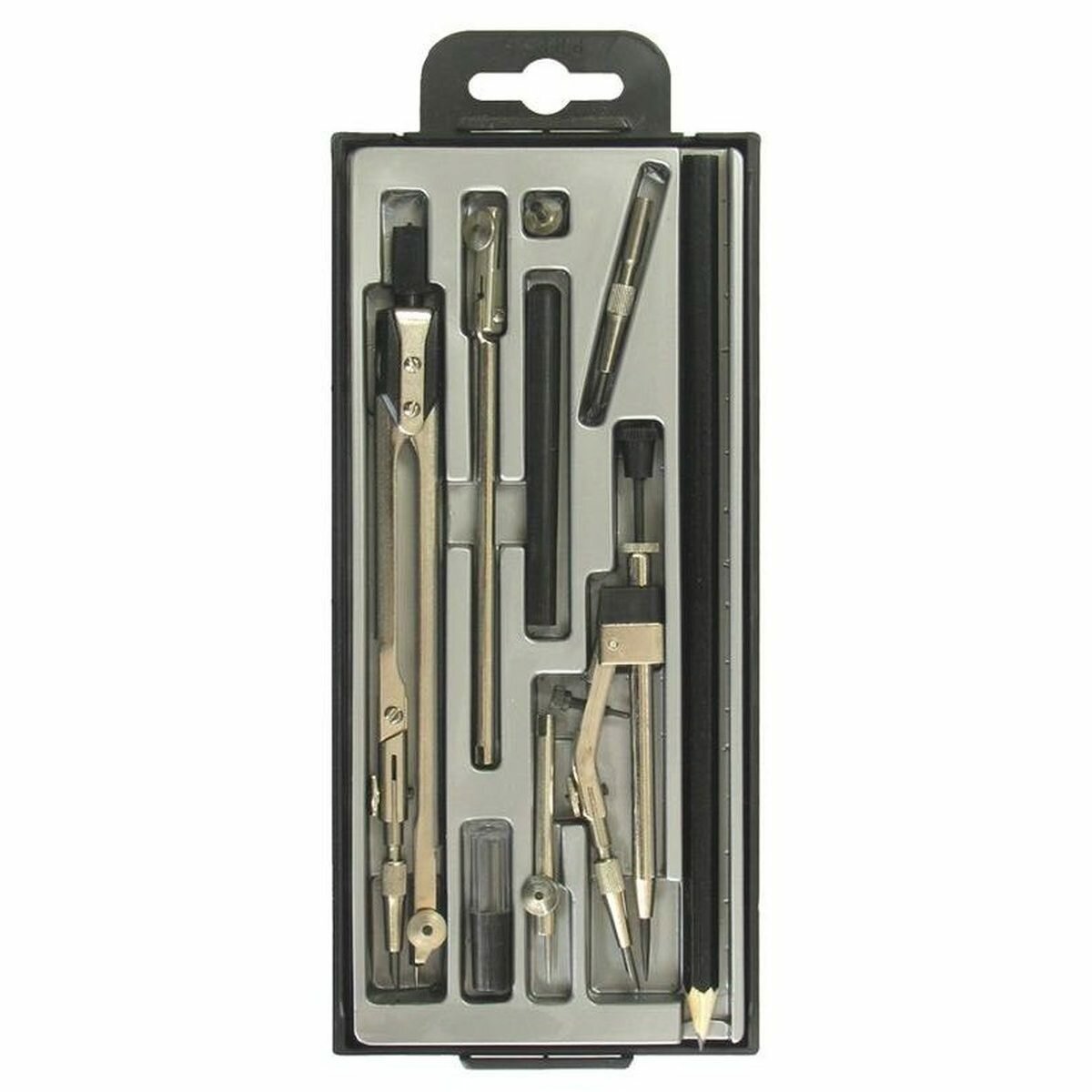 Готовальня 9 предметов Глобус "Техника", 155мм, пластиковый пенал (НЧ9-70-60)