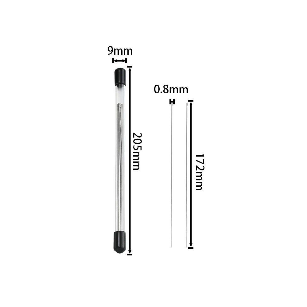 Иглы для бисера 0.8 x 170mm, 2 шт
