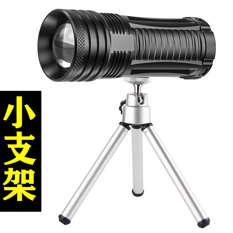 Фонарь для ночной рыбалки "Лазерная пушка", перезаряжаемый, с кронштейном