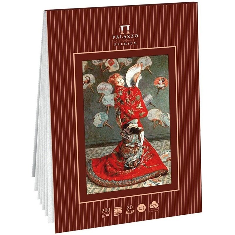 Планшет для акварели Лилия Холдинг 20 л, А5, "Палаццо, К. Моне, Японка", 200г/м2 (ПА550/20)