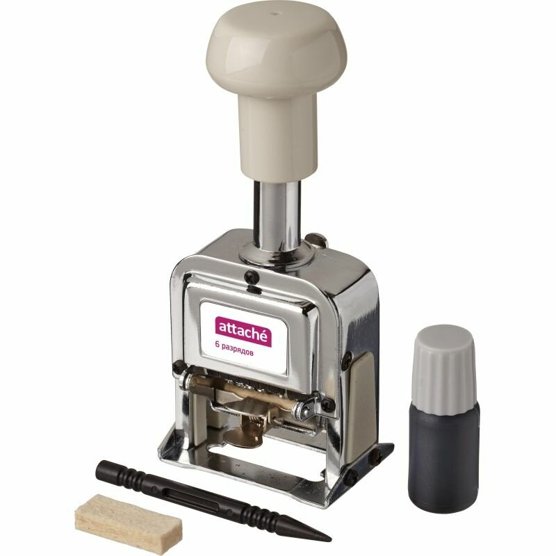 Нумератор автоматический Attache 6-и разрядный, 4,8 мм