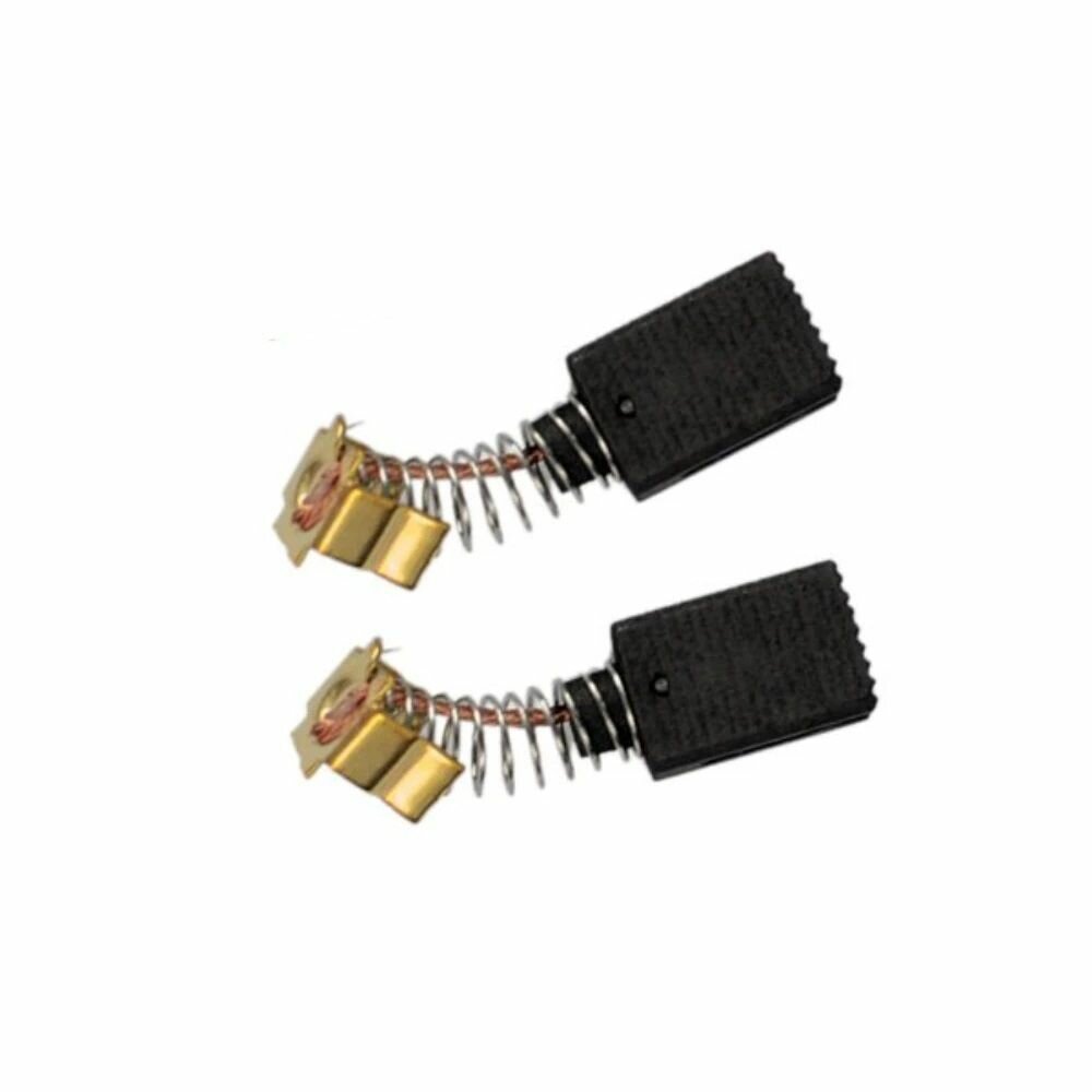 Электроугольная щетка 6х9х15 Проточка 2, пружина, пятак-зацеп (для STERN 26S 750, skil650-850, ferm750wt, sturm pн), (комплект 2 ш