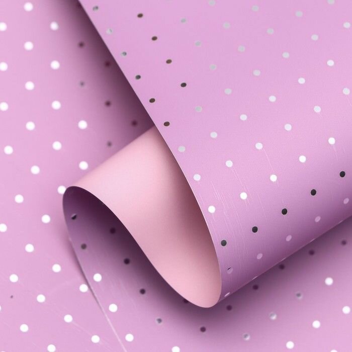 Пленка КНР фиолетовый, орхидея, 57 см х 10 м