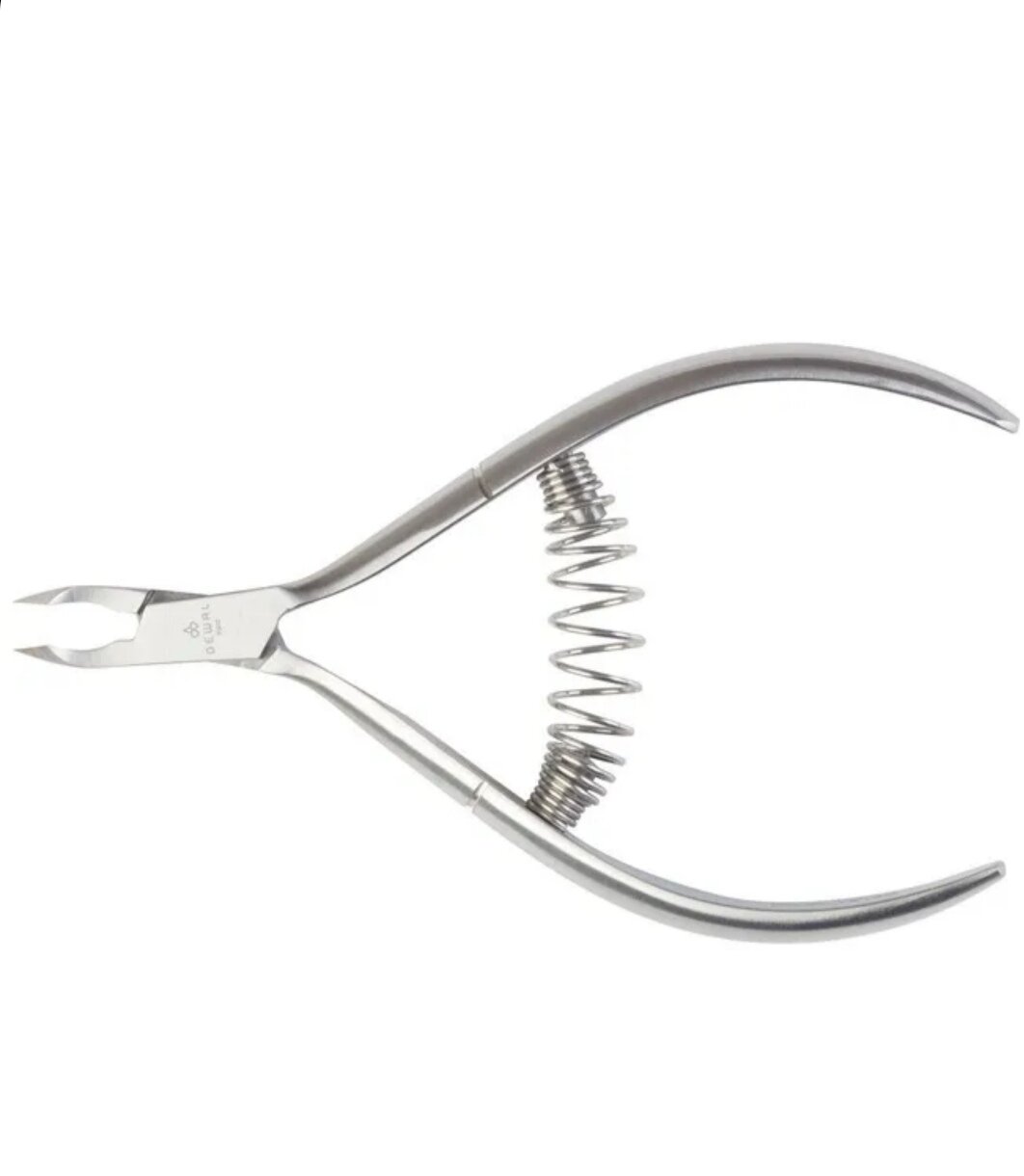 Кусачки DEWAL CN07-16370 PRO, для кутикулы и ногтей, из медицинской стали, серебристые