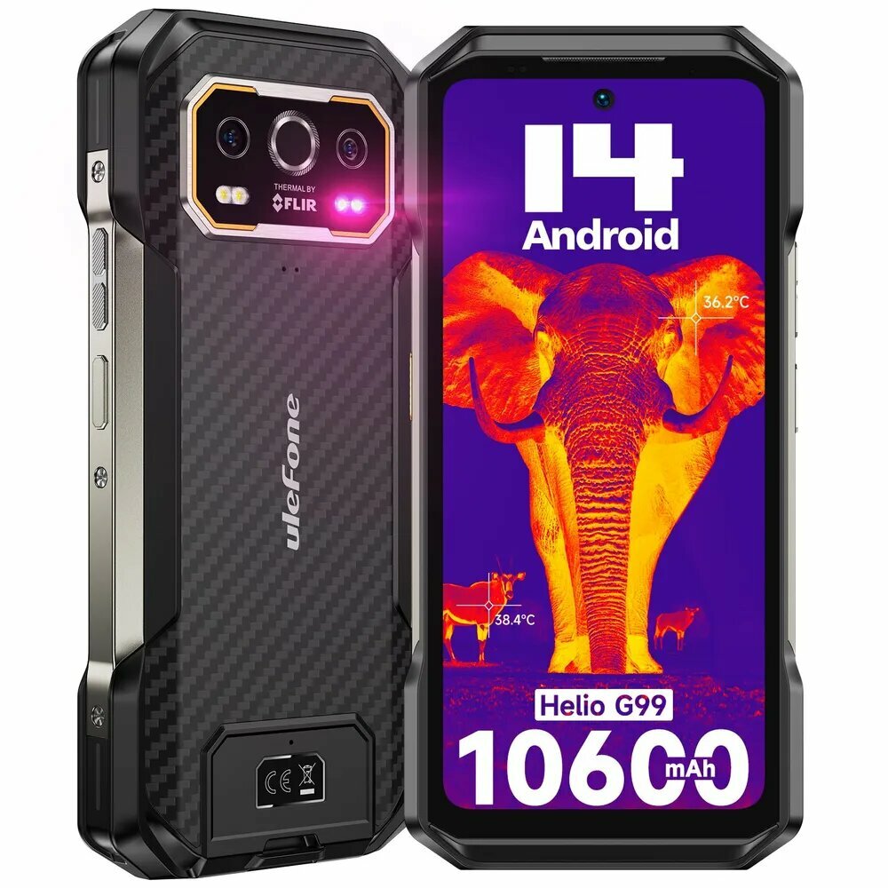 Смартфон Ulefone Armor 27T, NFC, 2 SIM, Fullview, 120Гц, 50Мп, 32Мп, Android14