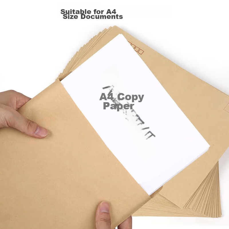 Yu Zi Jian 50 No. 9 A4 Kraft Paper Large Envelopes, Standard C4 Envelopes 324*229mm from Post Office, Envelope Pouch, Document Folder, File Folder, Office Supplies