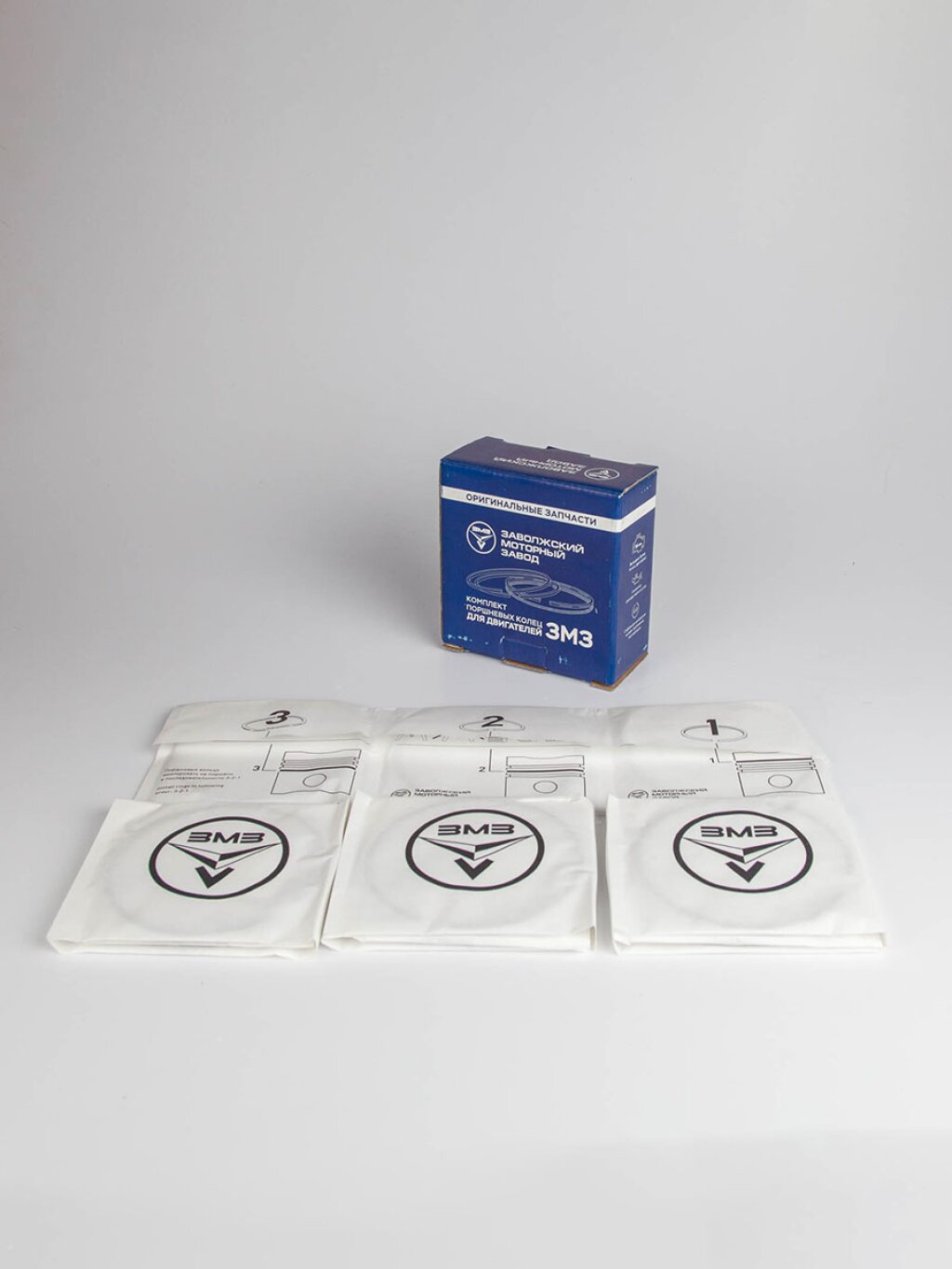 Кольца поршневые дв. 402, 406, 511, 513, 417 (93.0) "ЗМЗ" "Оригинальная серия" широкие