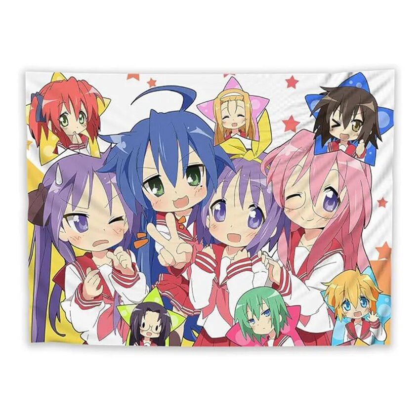 RONNINGSTAR Аниме флаг Lucky Star 5x3 футов
