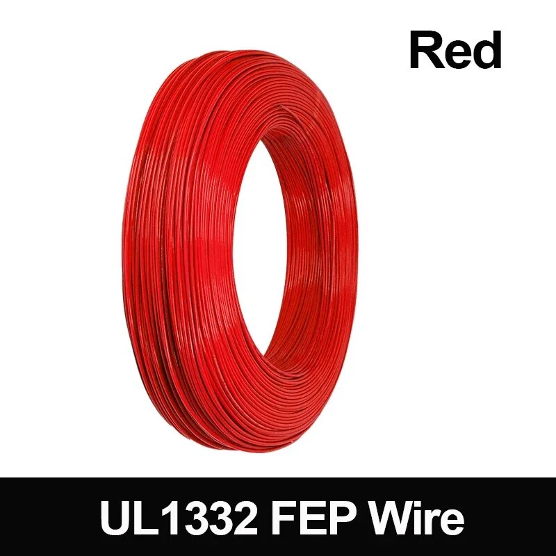 Red UL1332 FEP провод 24AWG, 2 метра