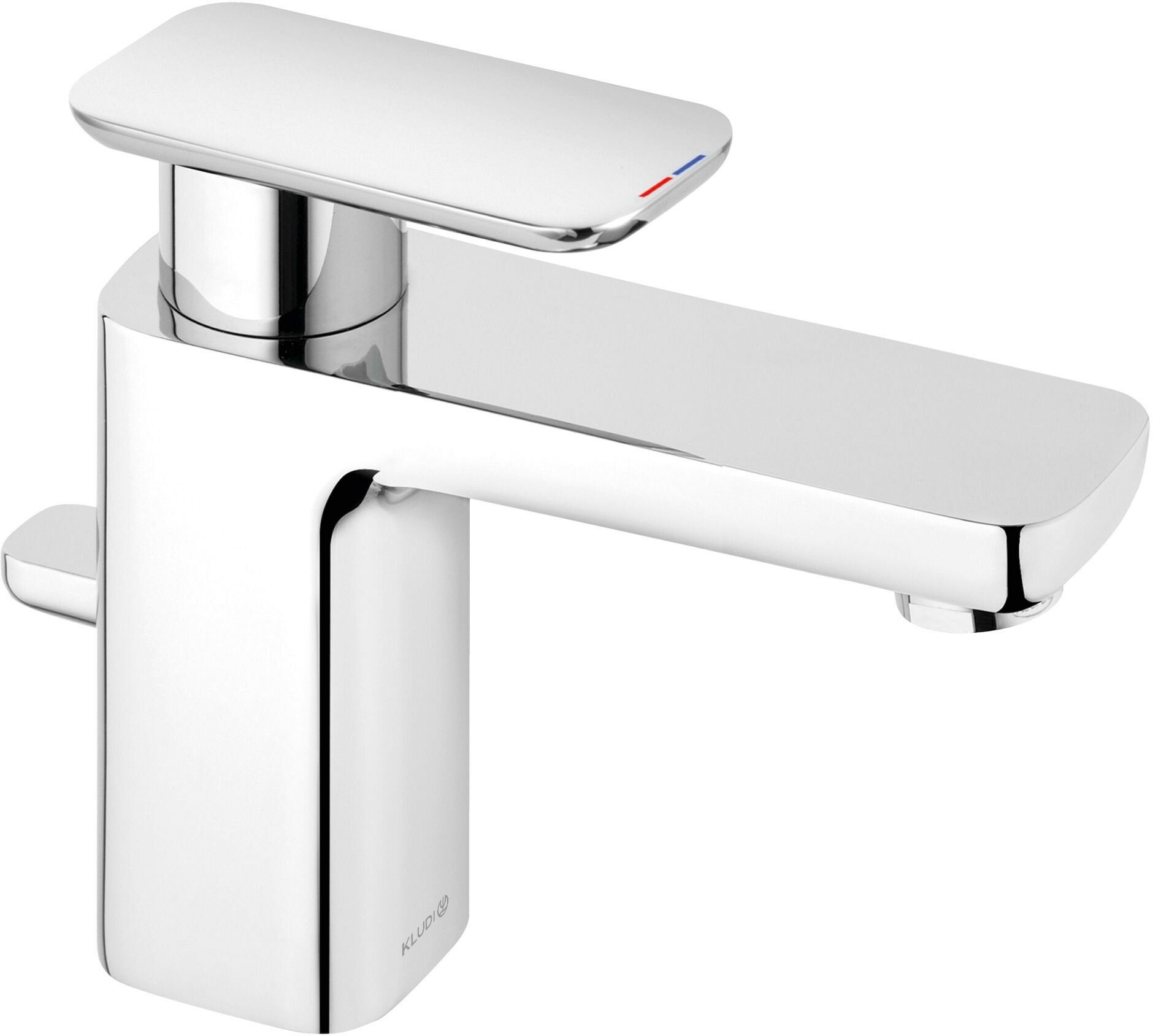 Смеситель для раковины Kludi E2, донный клапан, хром 490230575