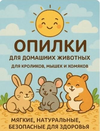 Опилки для домашних животных / 3л, 300 г