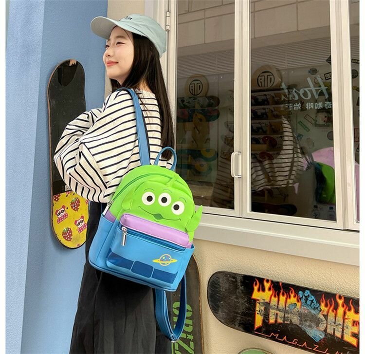 Мультяшный кожаный рюкзак, детский рюкзак, подходит для путешествий, учебы, детского сада, 25 L