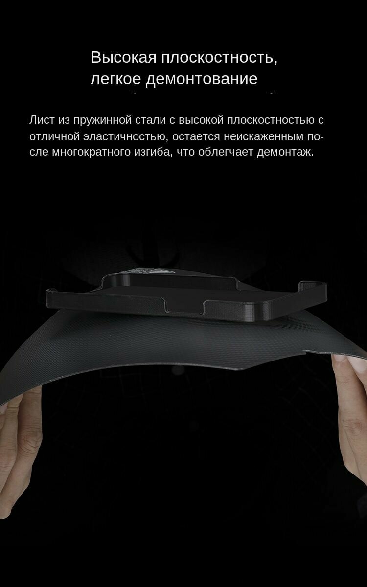 3D-принтеры Creality Платформа для двусторонней печати из глянцевого ПЭТ + матового ПЭИ (без мягкой магнитной наклейки), размером 315*310 мм, для: K1 Max, Ender-3 V3 Plus