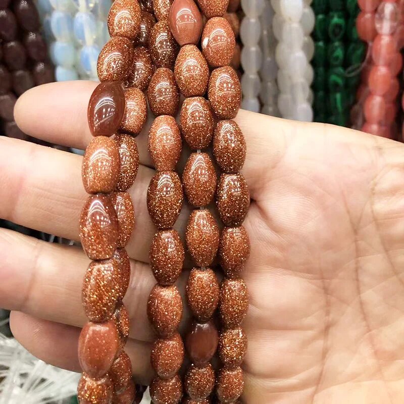 Бусины сердолика коричневые, 10 шт.