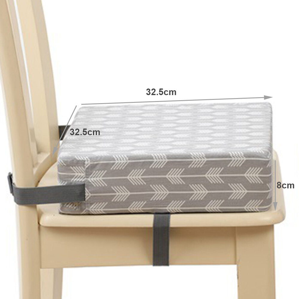 Детское сиденье-бустер для обеденного стола, обеденный стул, увеличивающая подушка, детский стульчик-бустер для младенцев, моющаяся толстая подушка для сиденья с ремнями безопасности