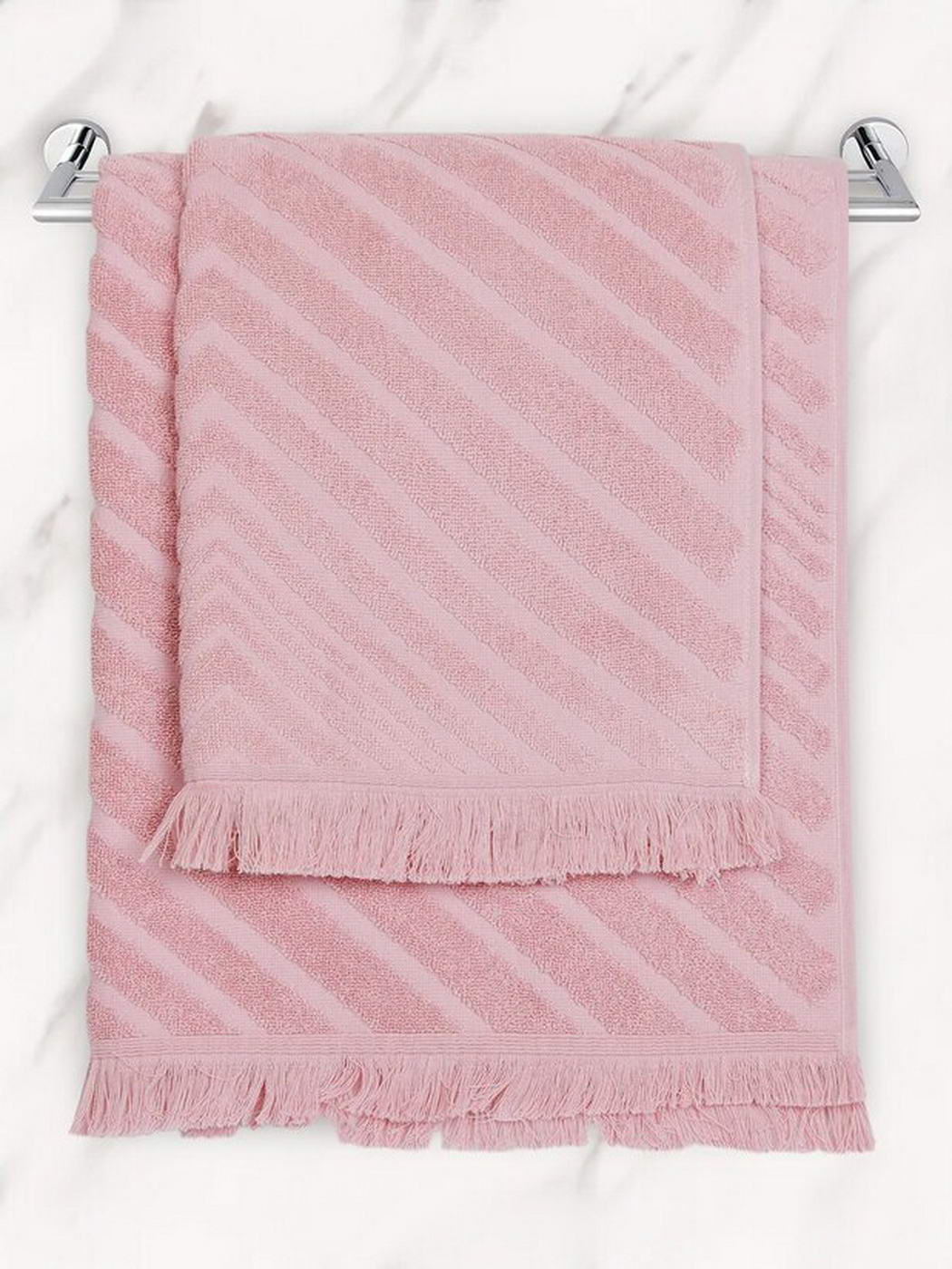 Полотенце Sofi De Marko "Evan", розовое, 50x70 см, хлопок 100%, махровое