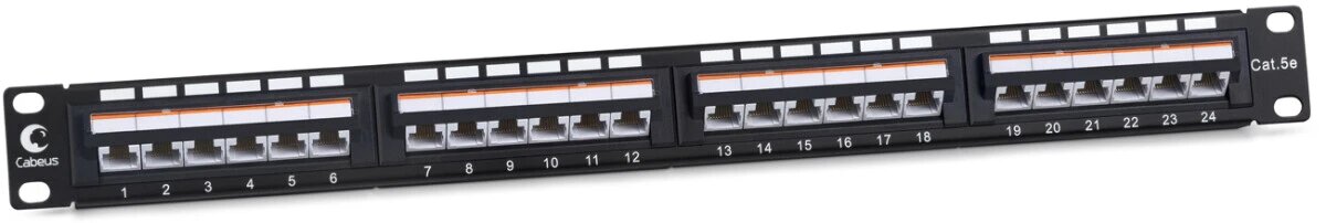 Патч-панель Cabeus (PLAN-24-Cat.5e-Dual IDC)